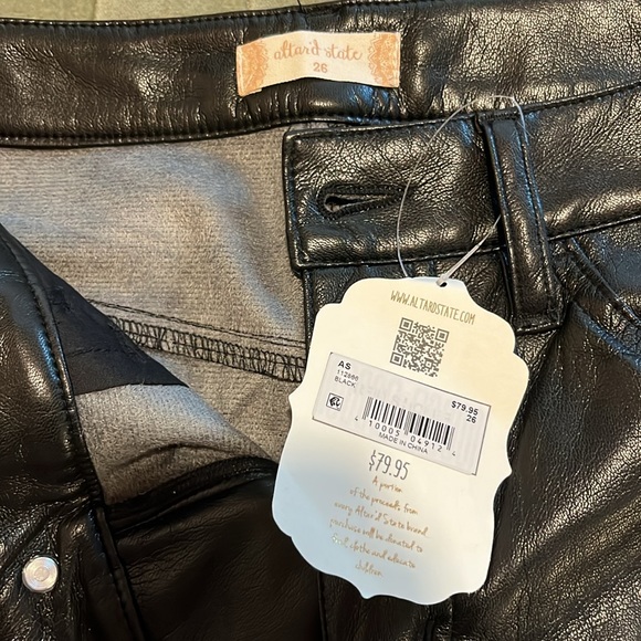 Altar'd State | Pants & Jumpsuits | Altard State Black Flare Faux ...